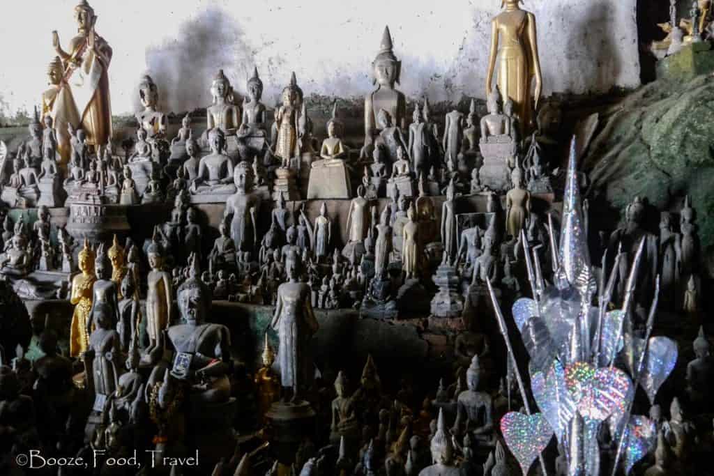 On a Boat to Pak Ou Caves - Booze, Food, Travel