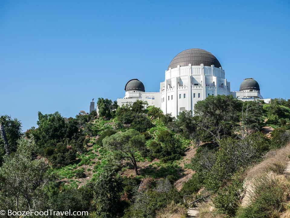 Watching Sunset at Griffith Observatory - Booze, Food, Travel